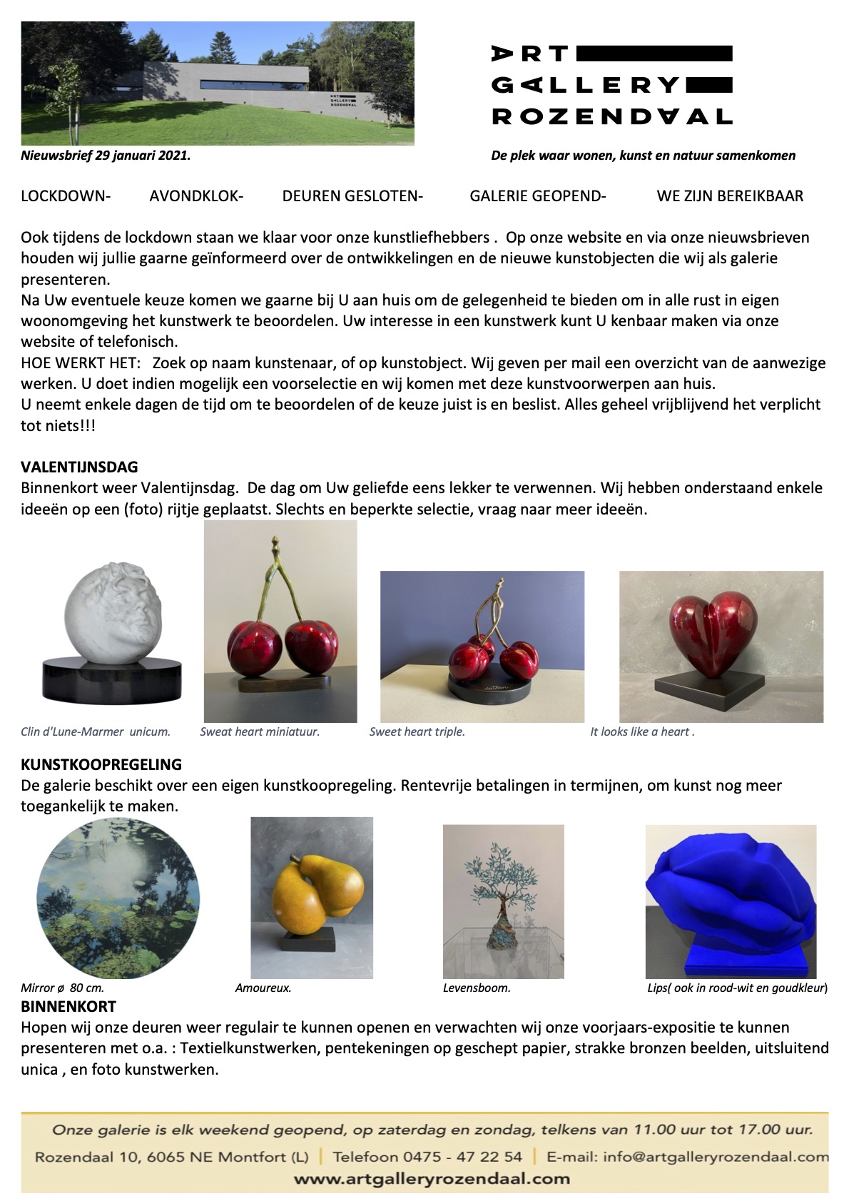 Art Gallery Rozendaal – Kunstgalerie Schilderijen Beelden